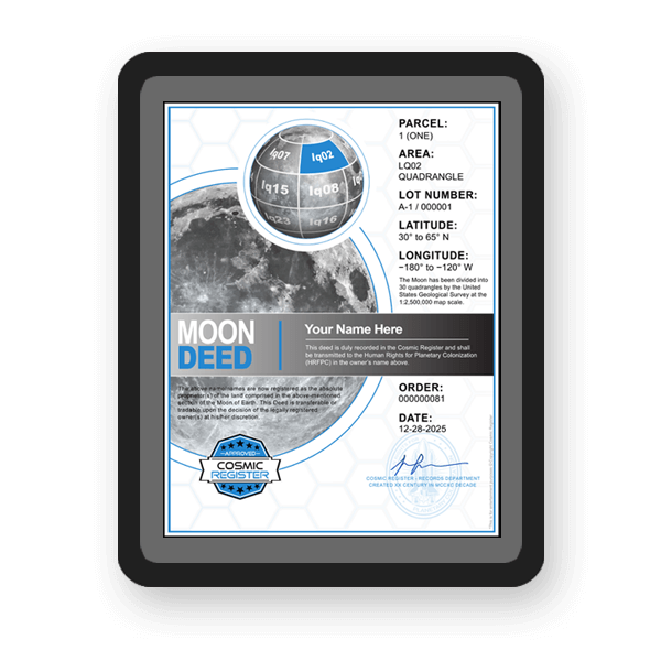 Mars Land Page Template - Register Planets